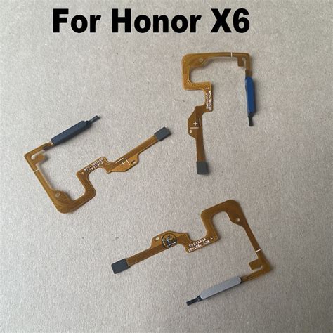 For Huawei Honor X6 Fingerprint Sensor Power Button Flex Cable Touch Id Sensor Home Buttons