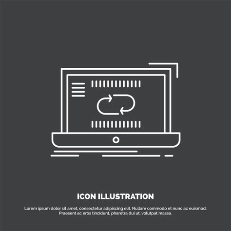 Communication Connection Link Sync Synchronization Icon Line