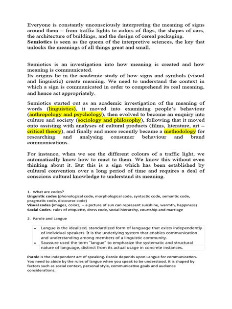Semiotics Pdf Semantics Concept