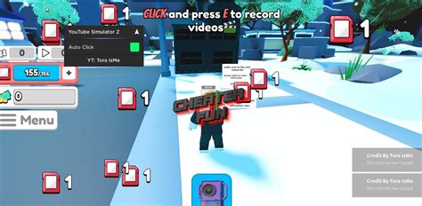 YouTube Simulator Z Roblox Script Auto Click