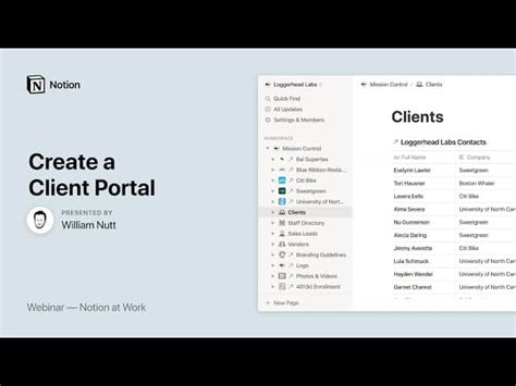 Notion At Work Create A Client Portal Notion VIP