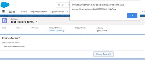 Sfdc A Blog On Salesforce How To Use Createrecordrecordinput In Lwc