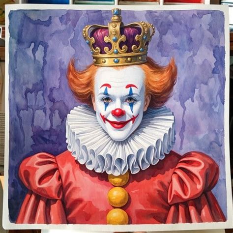 Free Crowned Melancholic Performer Image Clown Crown Royal