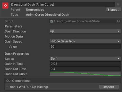 AnimCurveDirectionalDash MotionGraphState NeoFPS Scripting Reference