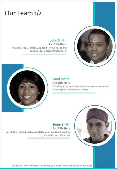 Our Team Partnership Proposal One Pager Sample Example Document