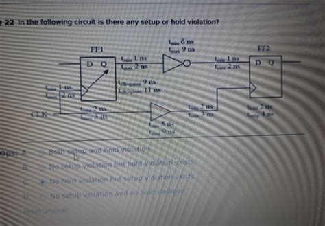Solved 22 ﻿in The Following Circuit Is There Any Setup Or