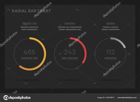 Dashboard Ui And Ux Kit With Data Visualization Stock Vector Image By ©dimakostrov 416076872
