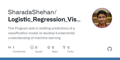 Github Sharadashehanlogisticregressionvisualizer This Program Aids In Plotting Predictions