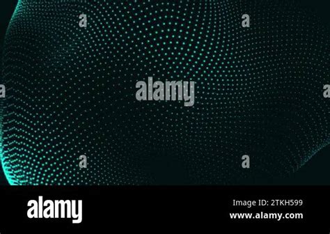 Animation Cyber Or Technology Background Abstract Animated Particles