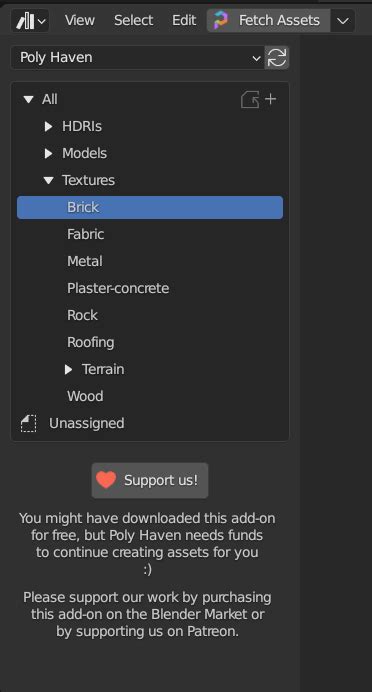 Asset Browser Empty · Issue 56 · Poly Havenpolyhavenassets · Github