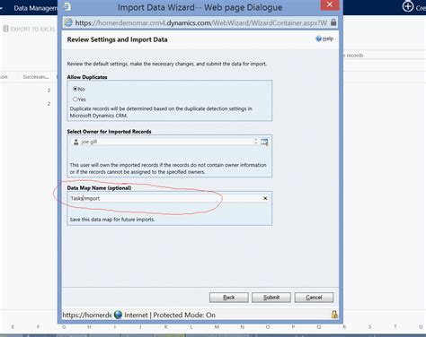 Dynamics CRM How To Edit A Data Map Joe Gill