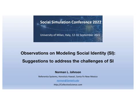 pdf observations on modeling social identity si in agent based