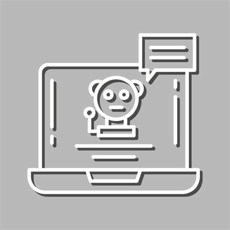 Chat Bot Vector Icon 20238577 Vector Art At Vecteezy