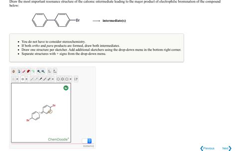 Solved Draw The Most Important Resonance Structure Of The