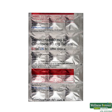 Buy Eritel LN Mg Tablets Online At Best Prices Wellness Forever