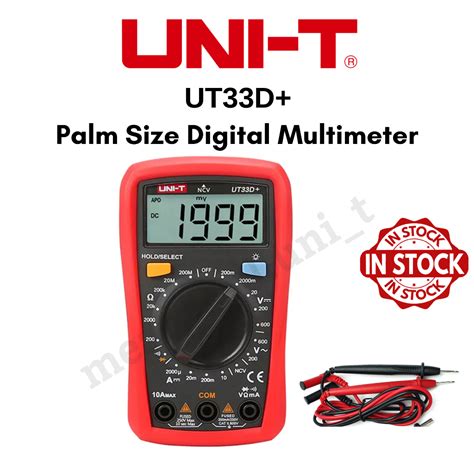 Uni T Ut33d Palm Size Multimeter With Ncv ~ Original 👍 👍 Shopee Malaysia