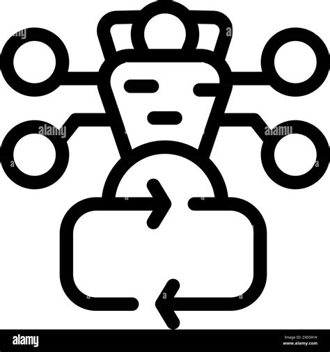 icon of an ai managing data flow with cloud computing symbolizing the future of technology