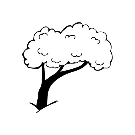 Premium Vector Hand Drawn Doodle Sketch Tree