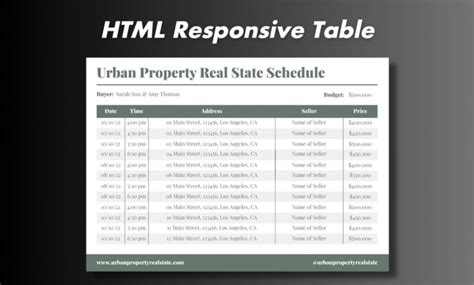 Create Responsive Html Table And Pricing Table By Rejuan Developr Fiverr