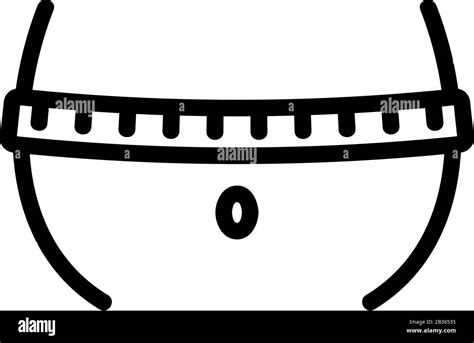 Waist Circumference Icon Vector Isolated Contour Symbol Illustration Stock Vector Image And Art