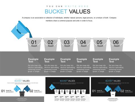 Free Bucket Creative Powerpoint Charts Templates Download Now