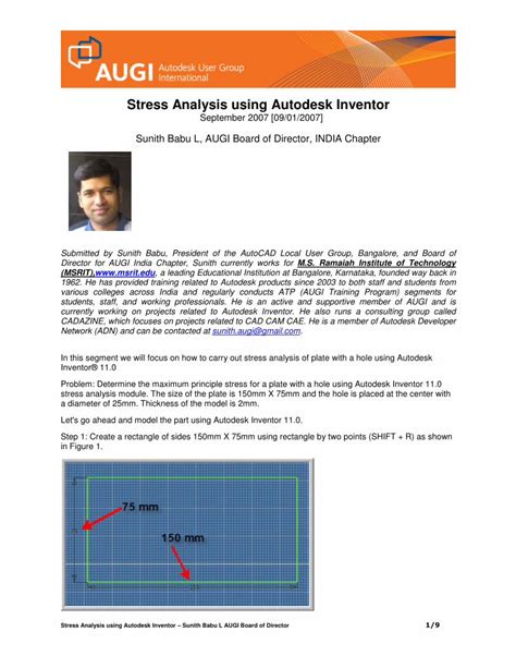 Pdf Stress Analysis Using Autodesk Inventor Dokumentips
