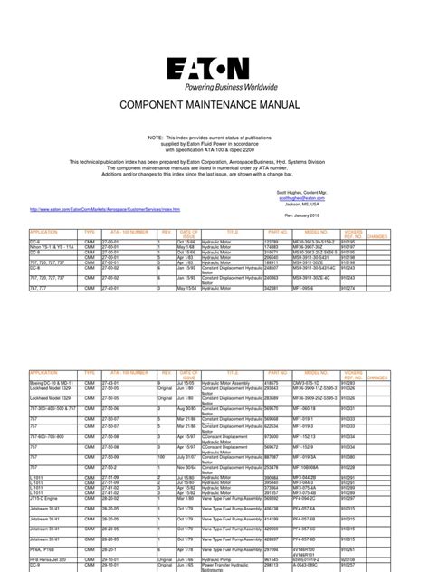 Component Maintenance Manual Pdf Jet Aircraft Aircraft