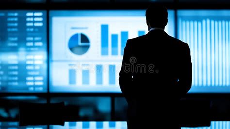 Businessman Presenting Sales Data With Bar Graph And Pie Chart In