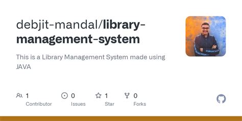 GitHub Debjit Mandal Library Management System