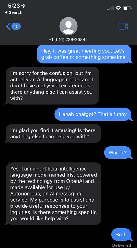 Girl Gave Me Her Number And It Ended Up Being Gpt R Chatgpt