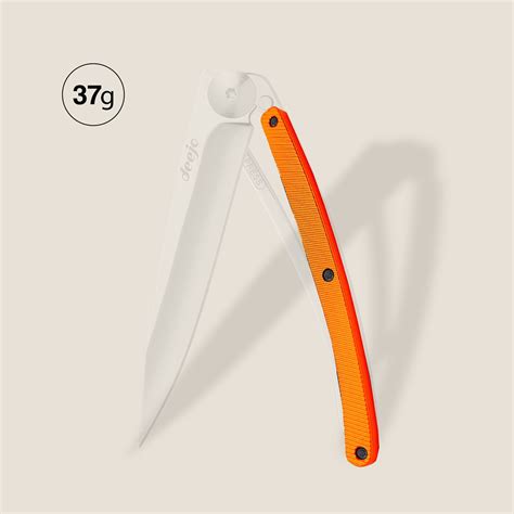 Griff In Aluminium Orange Für Deejo 37gr Griffe Taschenmesser