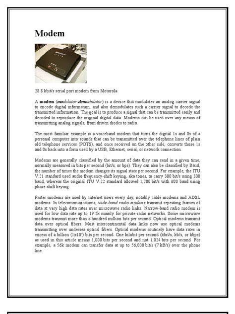 modem pdf