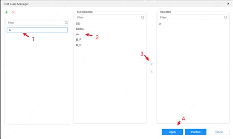 Net Class Manager Easyeda Pro User Guide