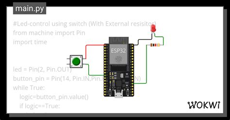 Ledandswitch Wokwi Esp32 Stm32 Arduino Simulator