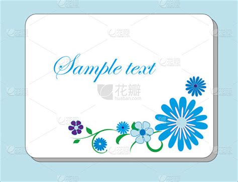 漂亮如花的帧矢量插画