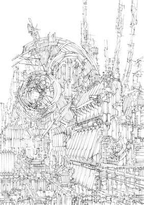 A Futuristic Impression 建築設計図 空中都市 建築パース