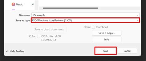 How Do I Save A Ico File In Photoshop