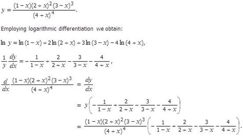Logarithmic Differentiation Worksheet Free Vector Science Experiment