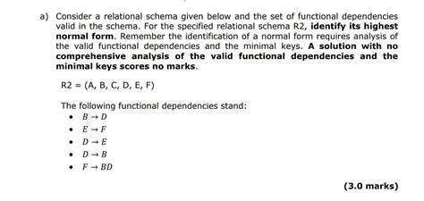 solved a consider a relational schema given below and the