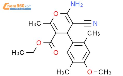 5283 61 4 Ethyl 6 Amino 5 Cyano 4 4 Methoxy 2 5 Dimethylphenyl 2 Methyl 4h Pyran 3 Carboxylate