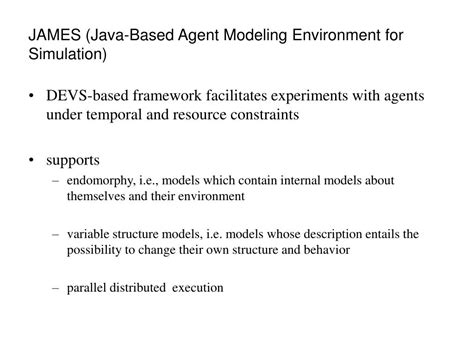 Ppt Structure Control In Agent Based Simulation Powerpoint