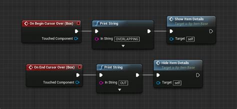 Unreal Engine4 On Begin Cursor Over End Fires Continuously Stack