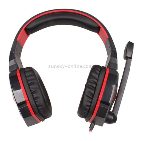 각 G4000 스테레오 게임 헤드셋 마이크 볼륨 조절 및 컴퓨터 용 Led 표시 등 케이블 길이 22m 빨간색