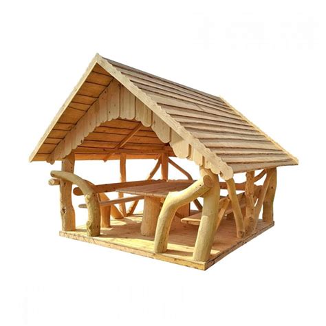 300 300 Rustic Timber Log Gazebo Out Of The Woods Gazebos