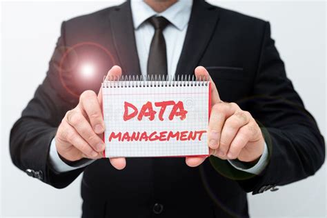 Text Sign Showing Data Management Word For The Practice Of Organizing