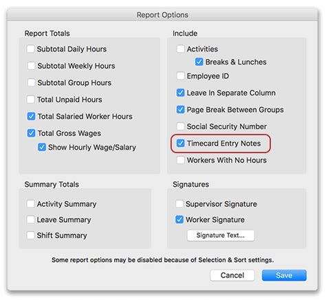 Timecard Entry Notes In Virtual Timeclock