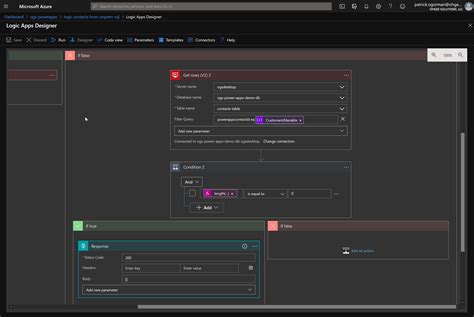 using an azure logic app to query data in an on premises sql server