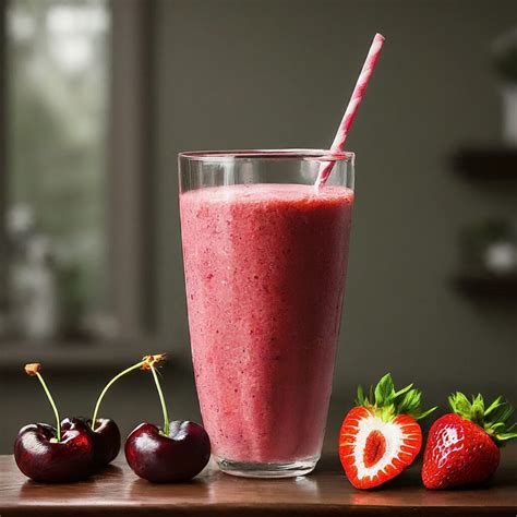 Strawberry Cherry Smoothie Recipe Perfect Combination The Fresh Man