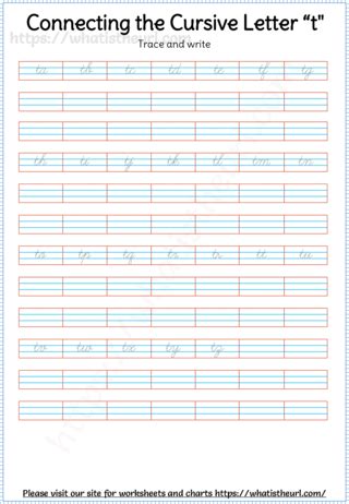 Connecting Cursive Letters Your Home Teacher