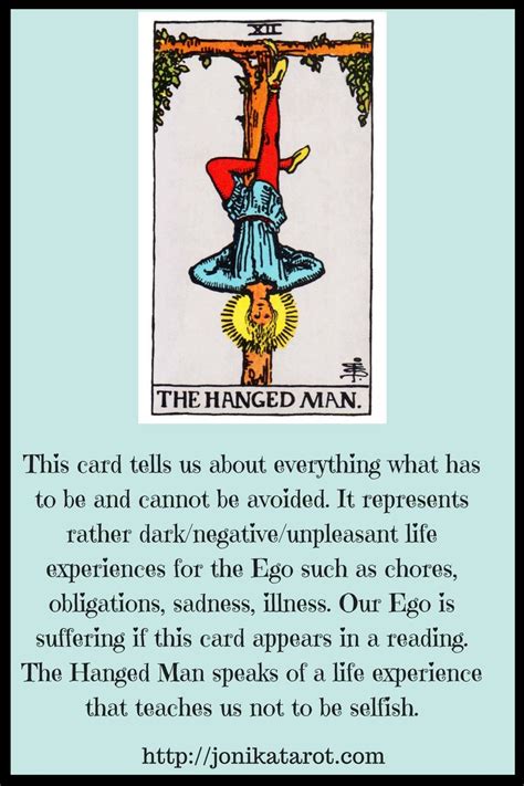 Tarot Cards The Hanged Man Meaning